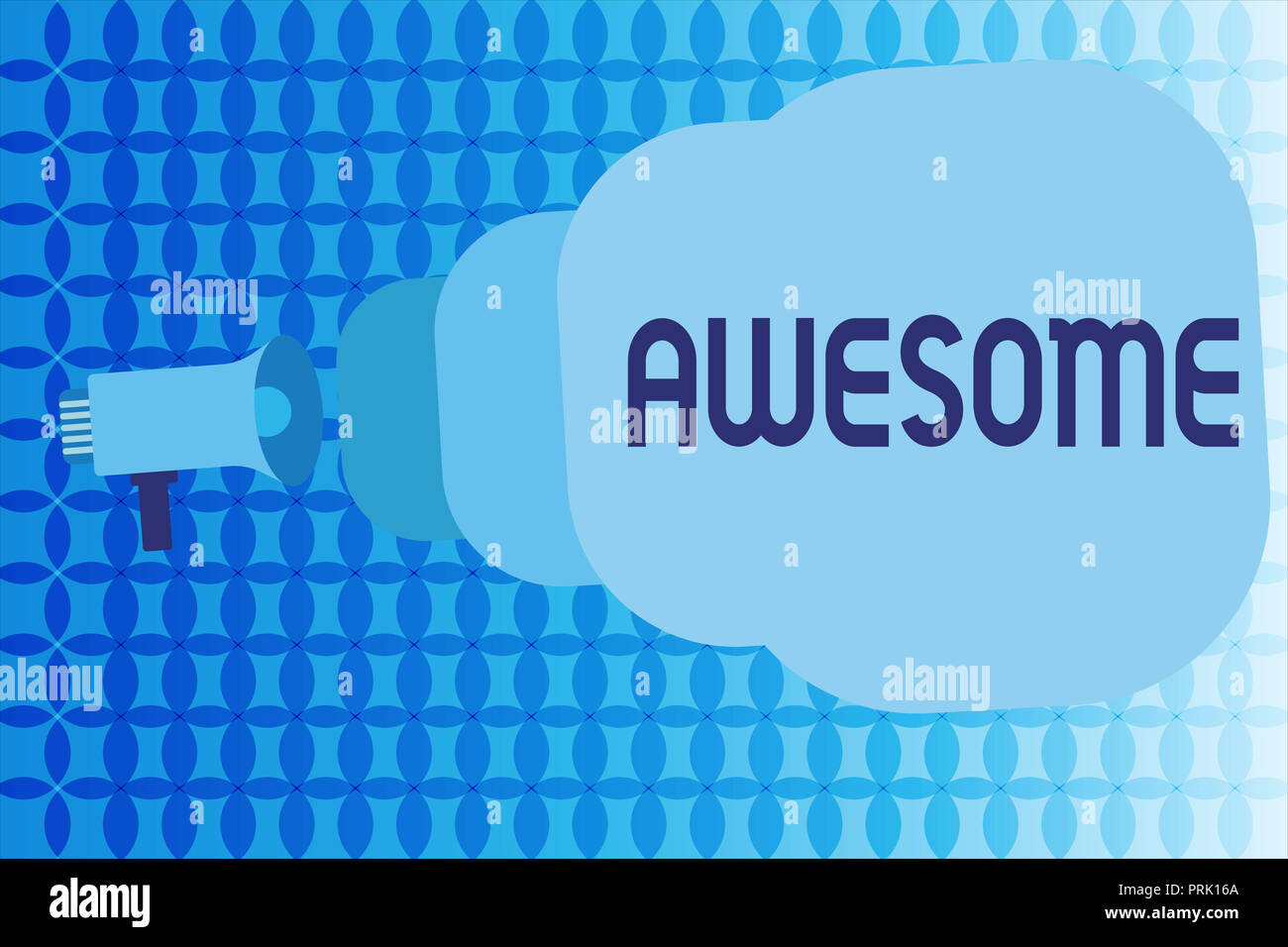 Word writing text Awesome. Business concept for Something spectacular ...