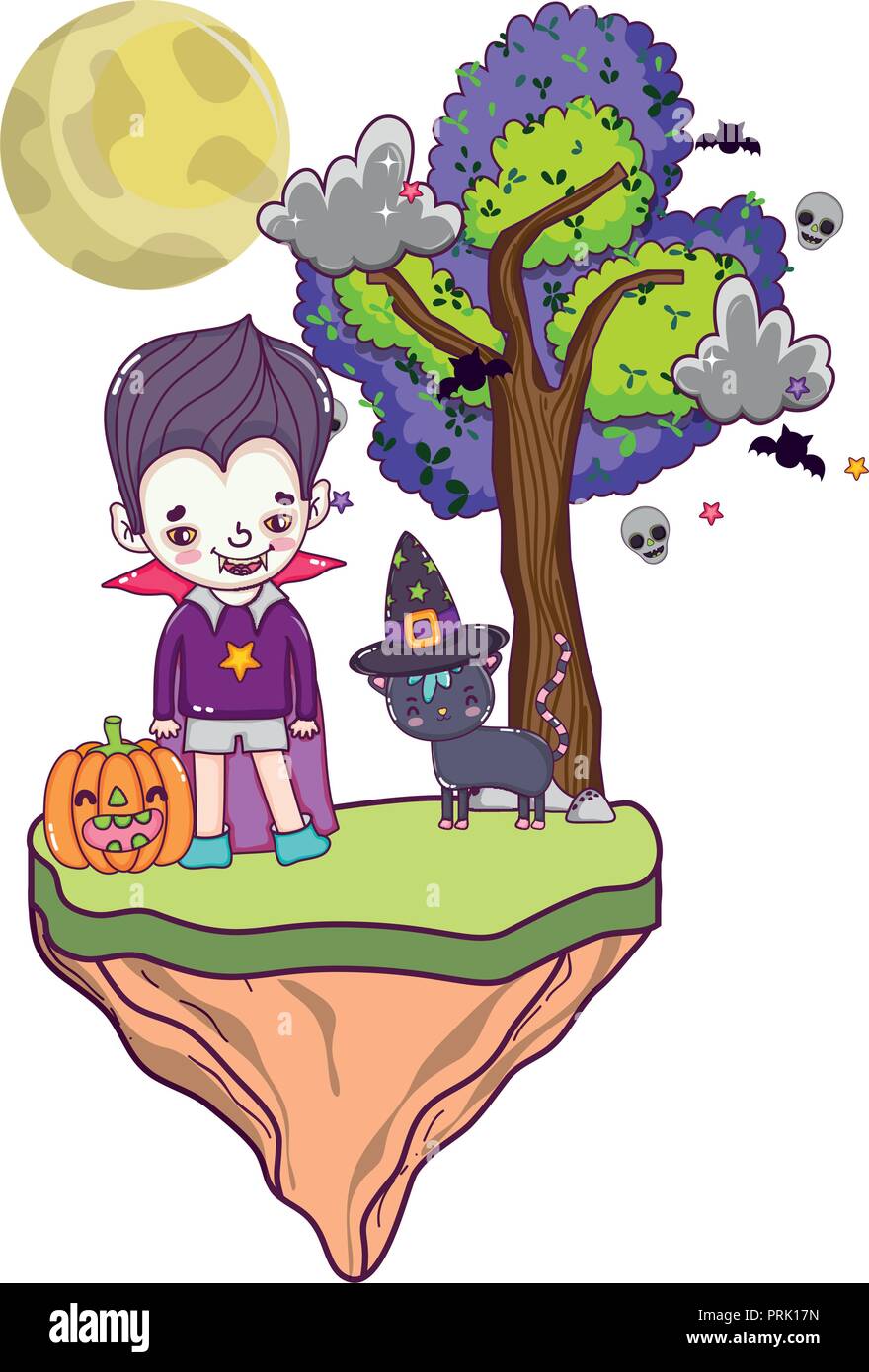 Halloween vampire costume boy Cut Out Stock Images & Pictures - Alamy