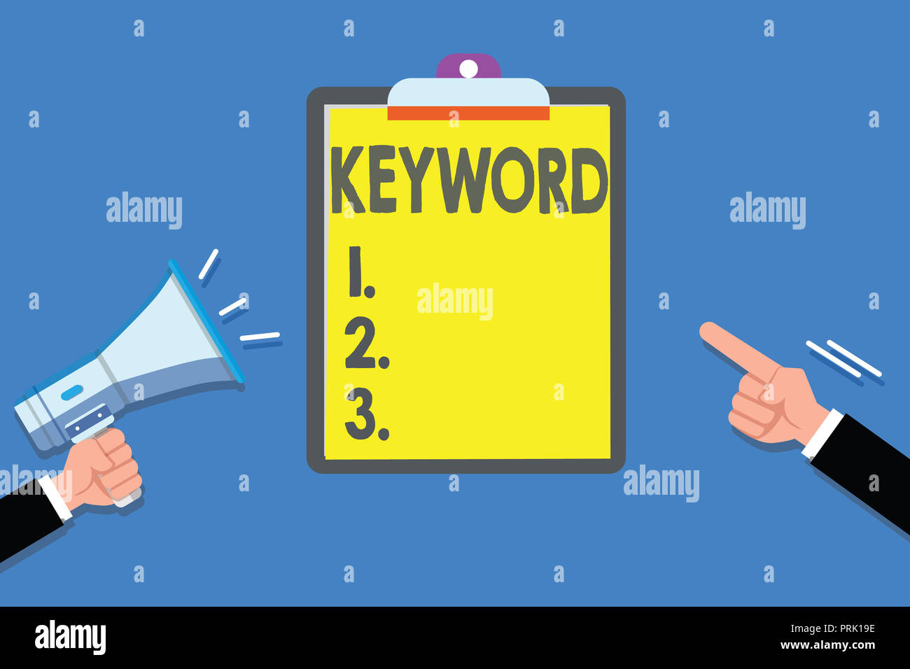 Text sign showing Keyword. Conceptual photo Word Concept with great ...