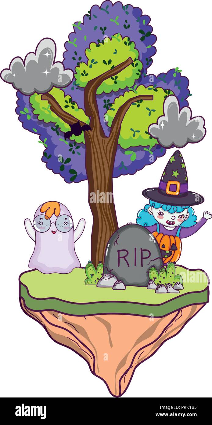 Halloween kids cartoons Stock Vector Image & Art - Alamy