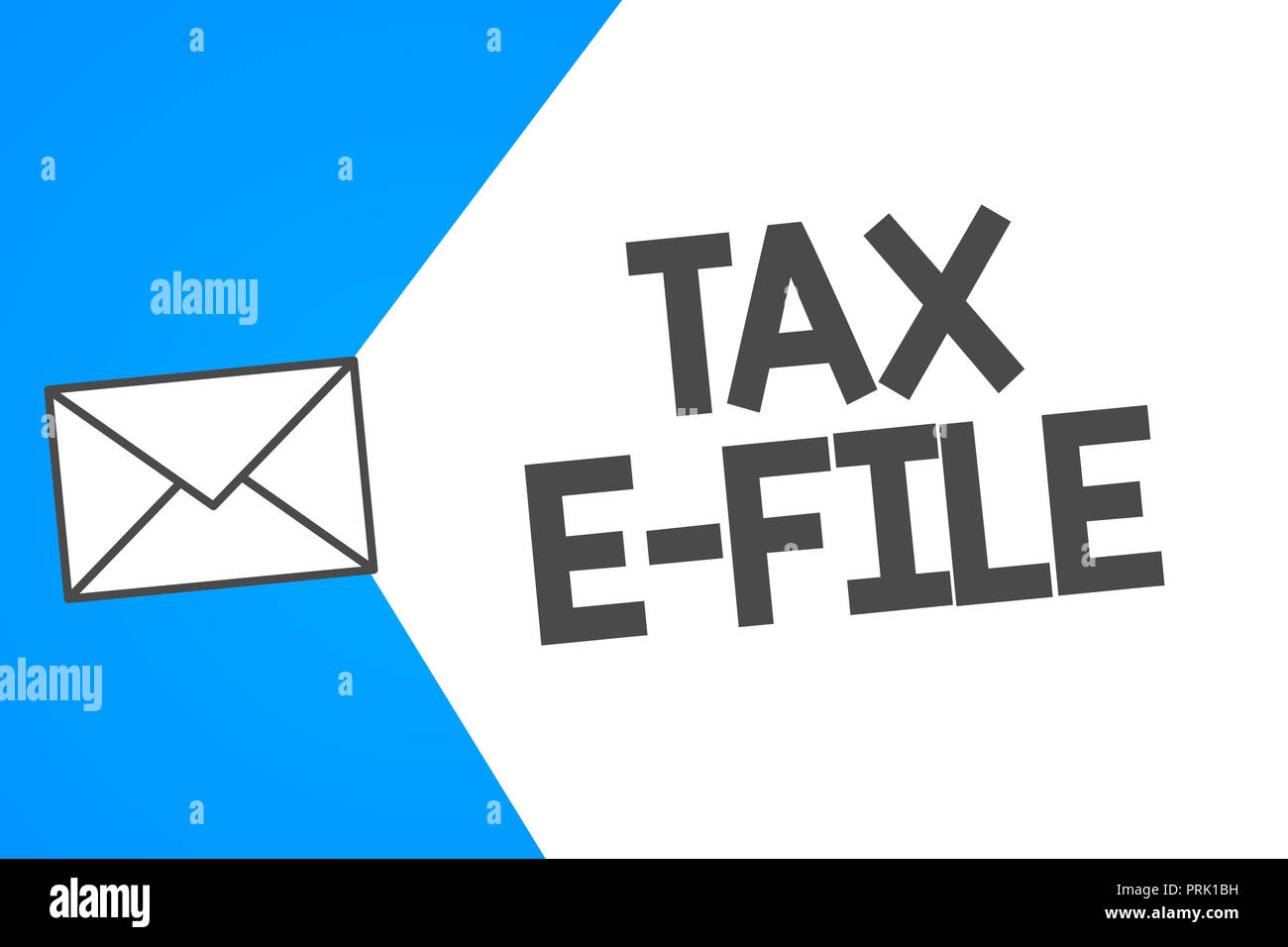 Handwriting text Tax E File. Concept meaning System submitting tax ...