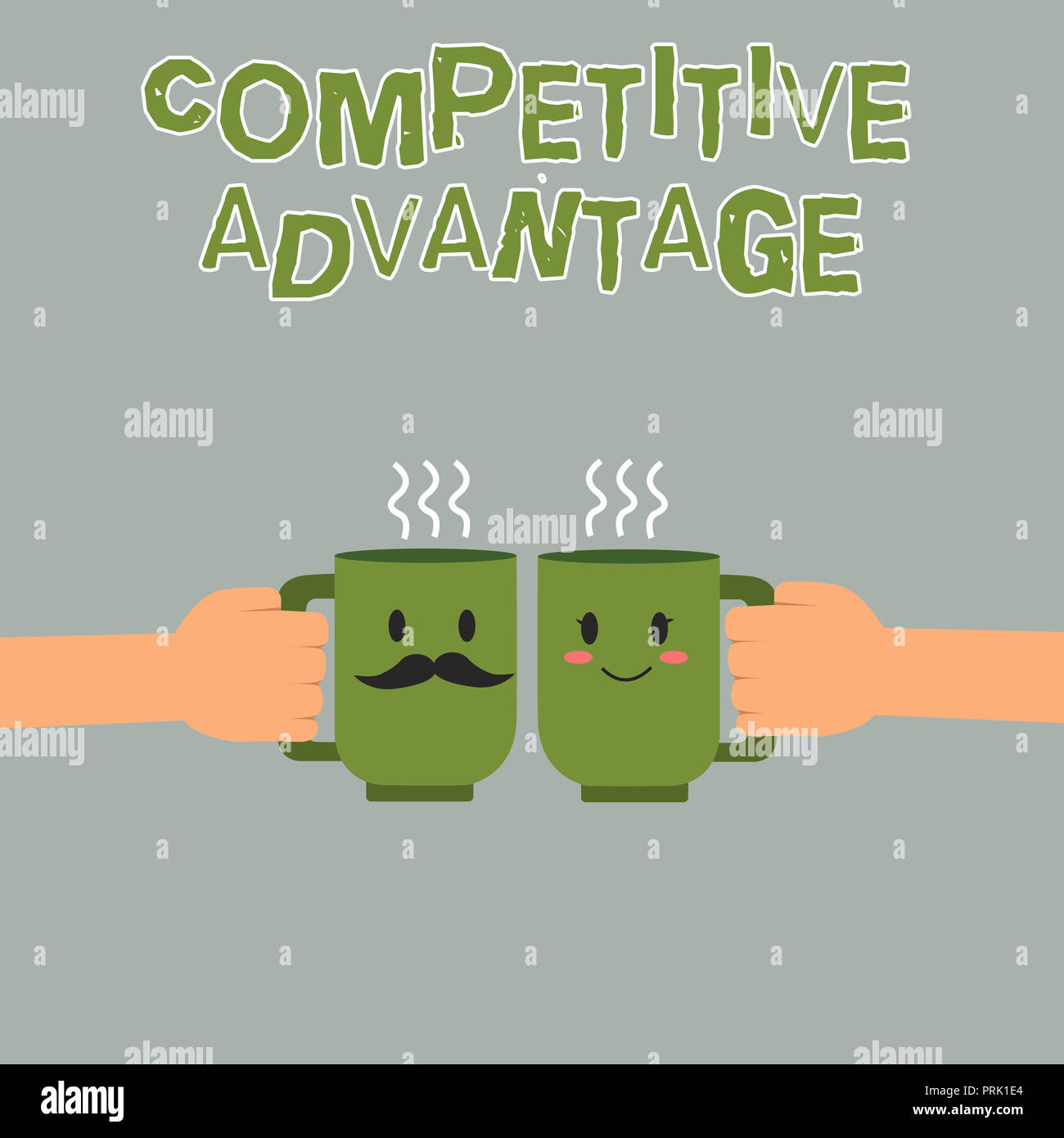 Handwriting text writing Competitive Advantage. Concept meaning Company ...