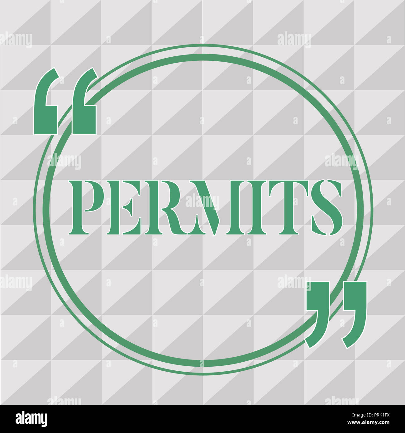 Text sign showing Permits. Conceptual photo Officially allow someone to ...