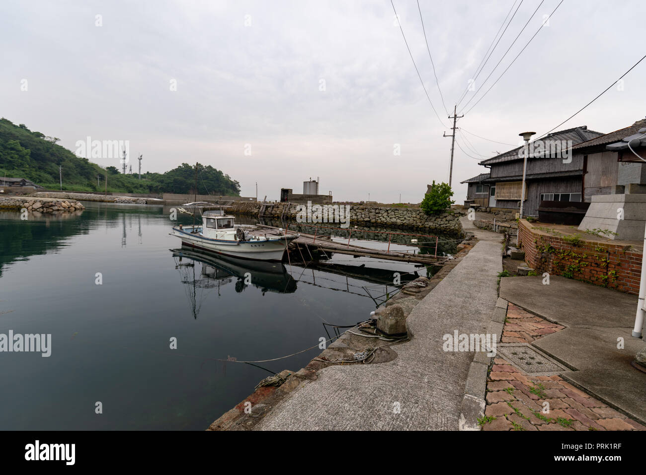 View of Japan Ehime Aoshima cat island Stock Photo - Alamy