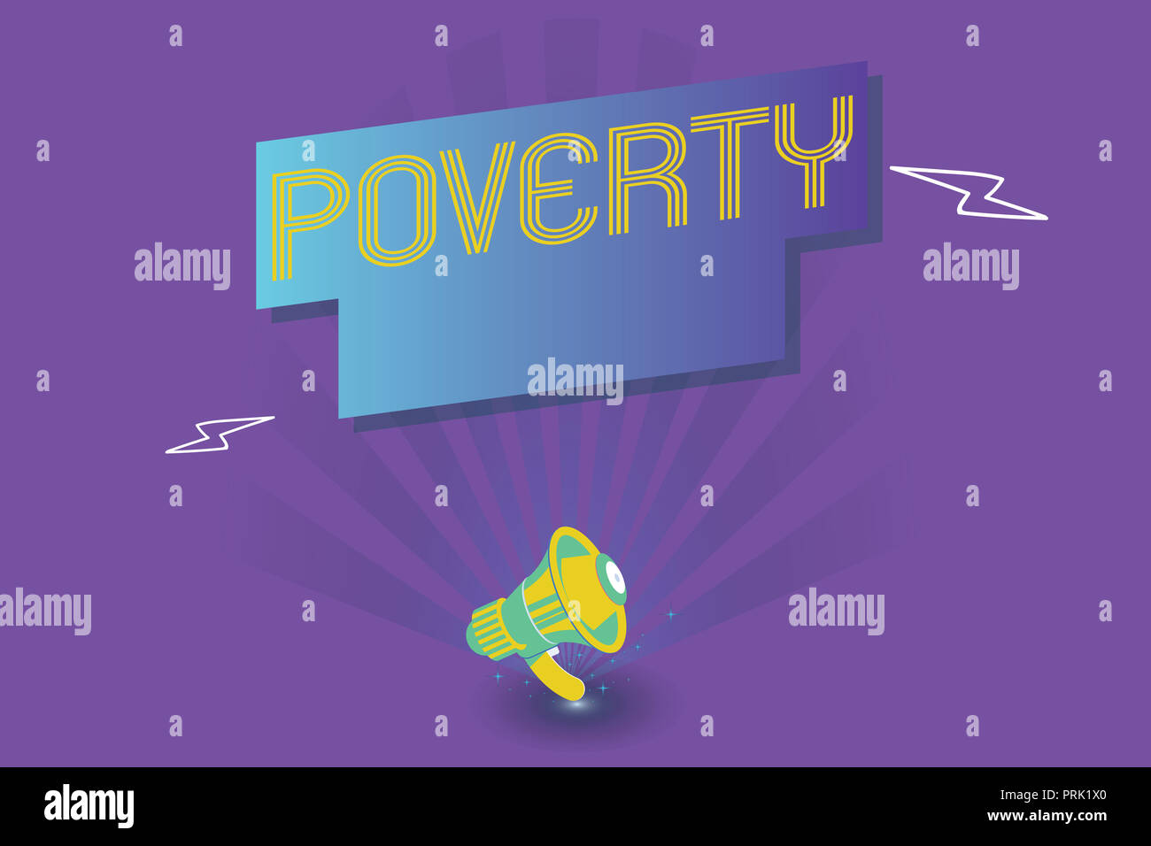 Text sign showing Poverty. Conceptual photo State of being extremely ...