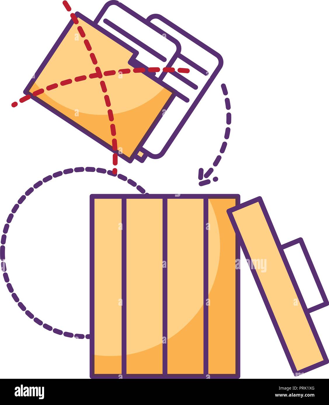 File Directory Trash Stock Vector Images - Alamy