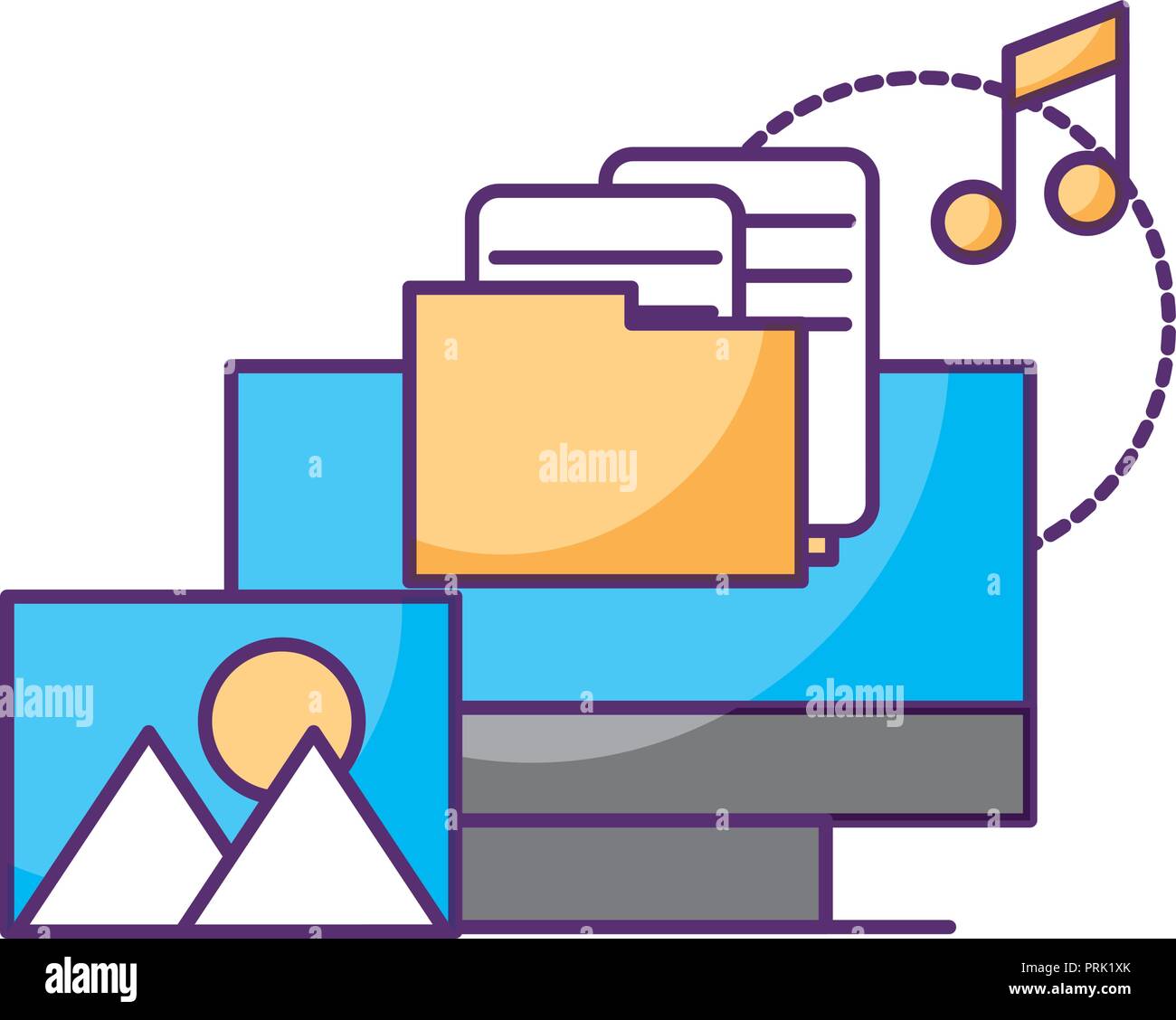 Digital picture storage Stock Vector Images - Alamy