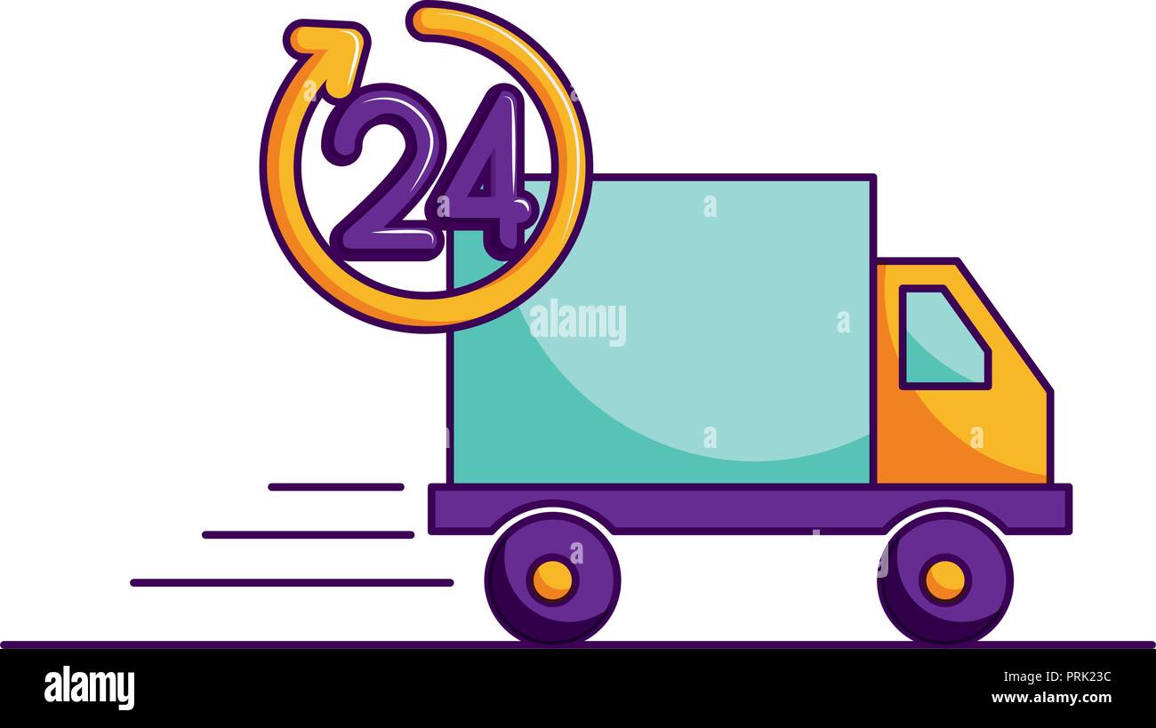 24 hours express delivery Stock Vector Images - Alamy