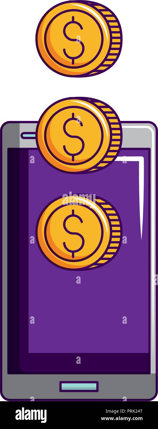 Cart buy money coins Stock Vector Images - Alamy