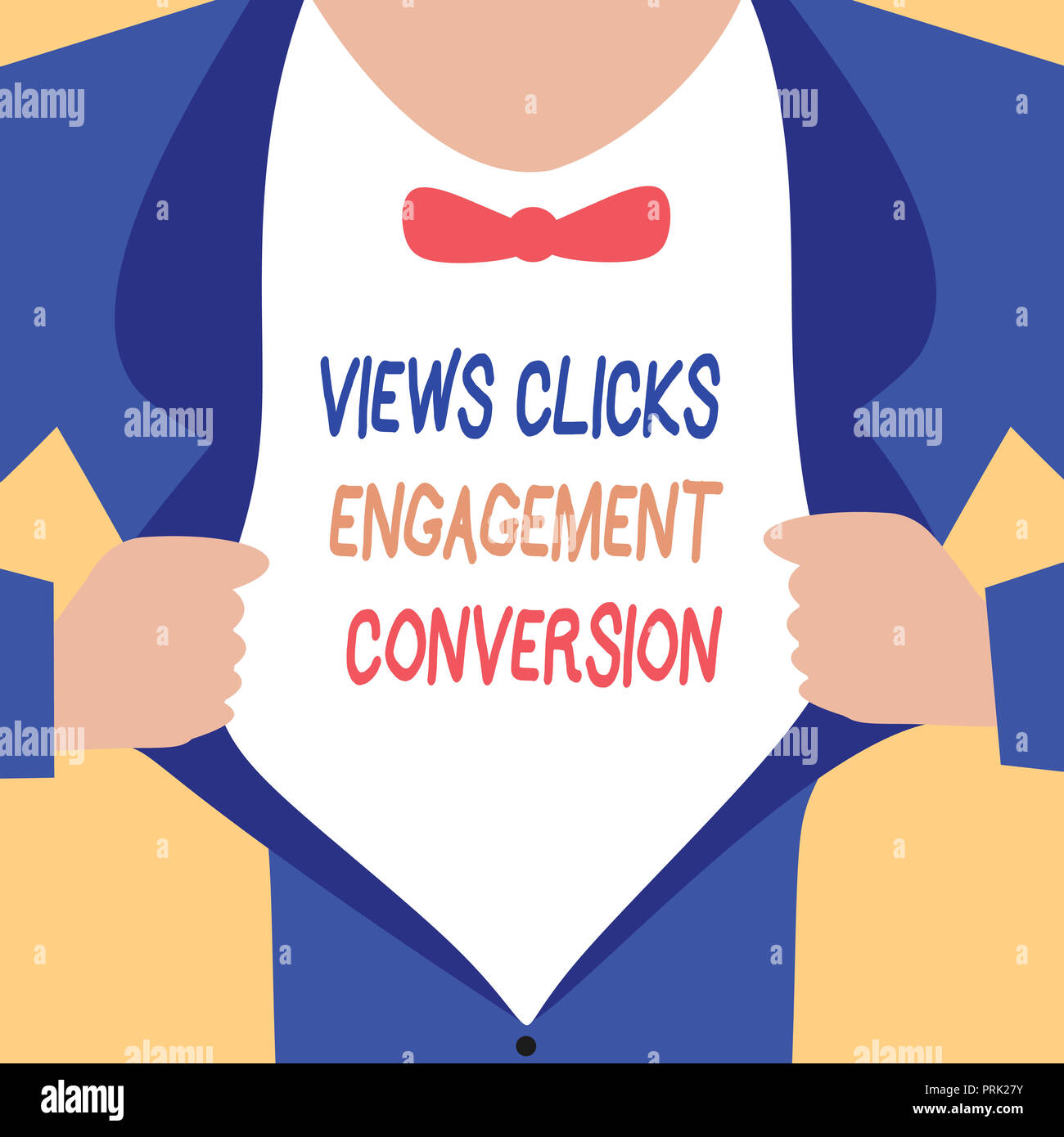 Handwriting Text Writing Views Clicks Engagement Conversion Concept