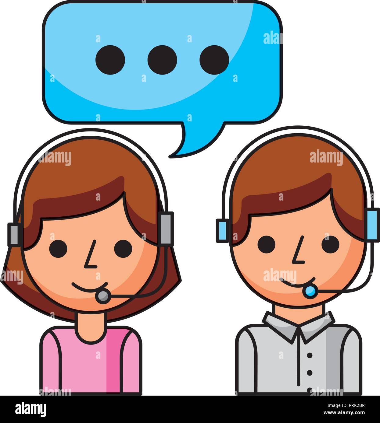 Boy girl talk Stock Vector Images - Alamy