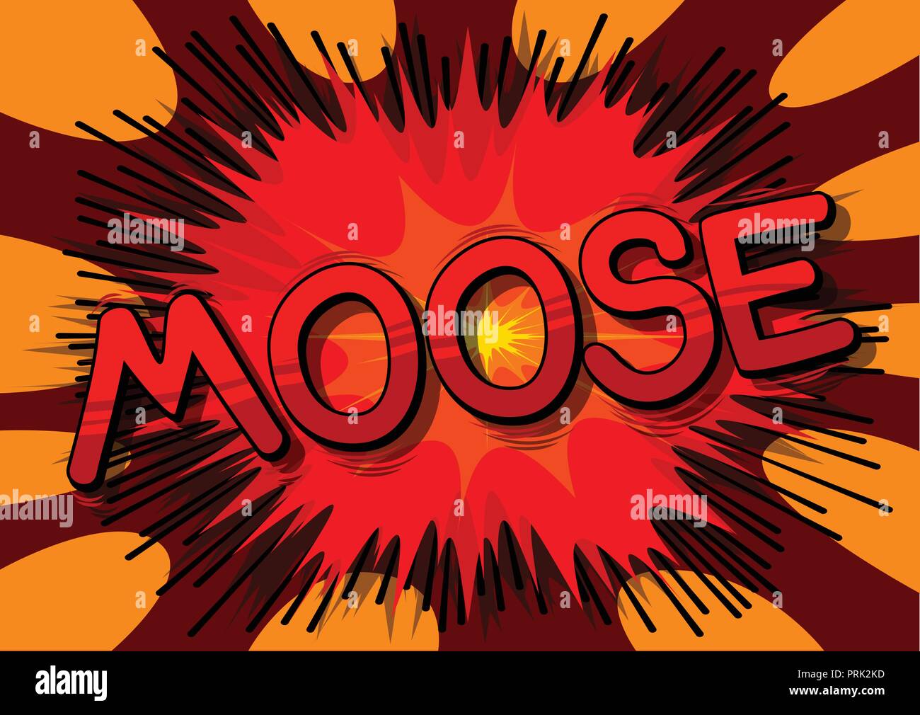 Moose - Vector illustrated comic book style phrase Stock Vector Image ...