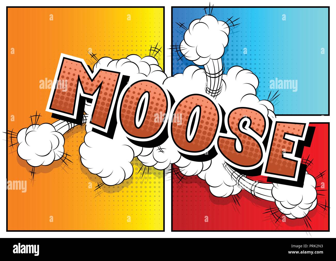 Bull moose cartoon Stock Vector Images - Alamy