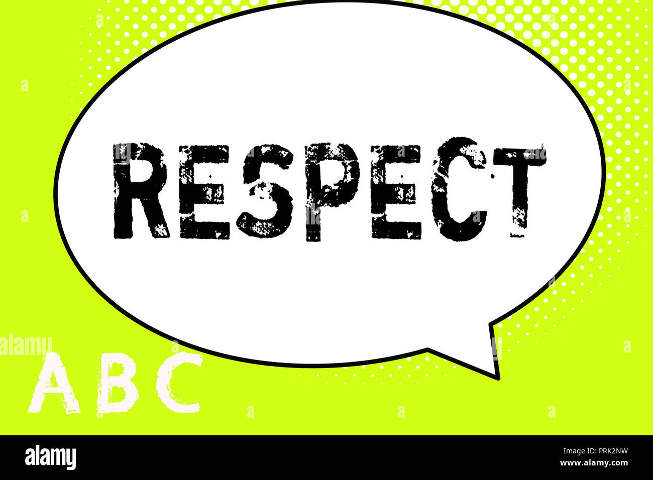Text sign showing Respect. Conceptual photo Feeling of deep admiration ...