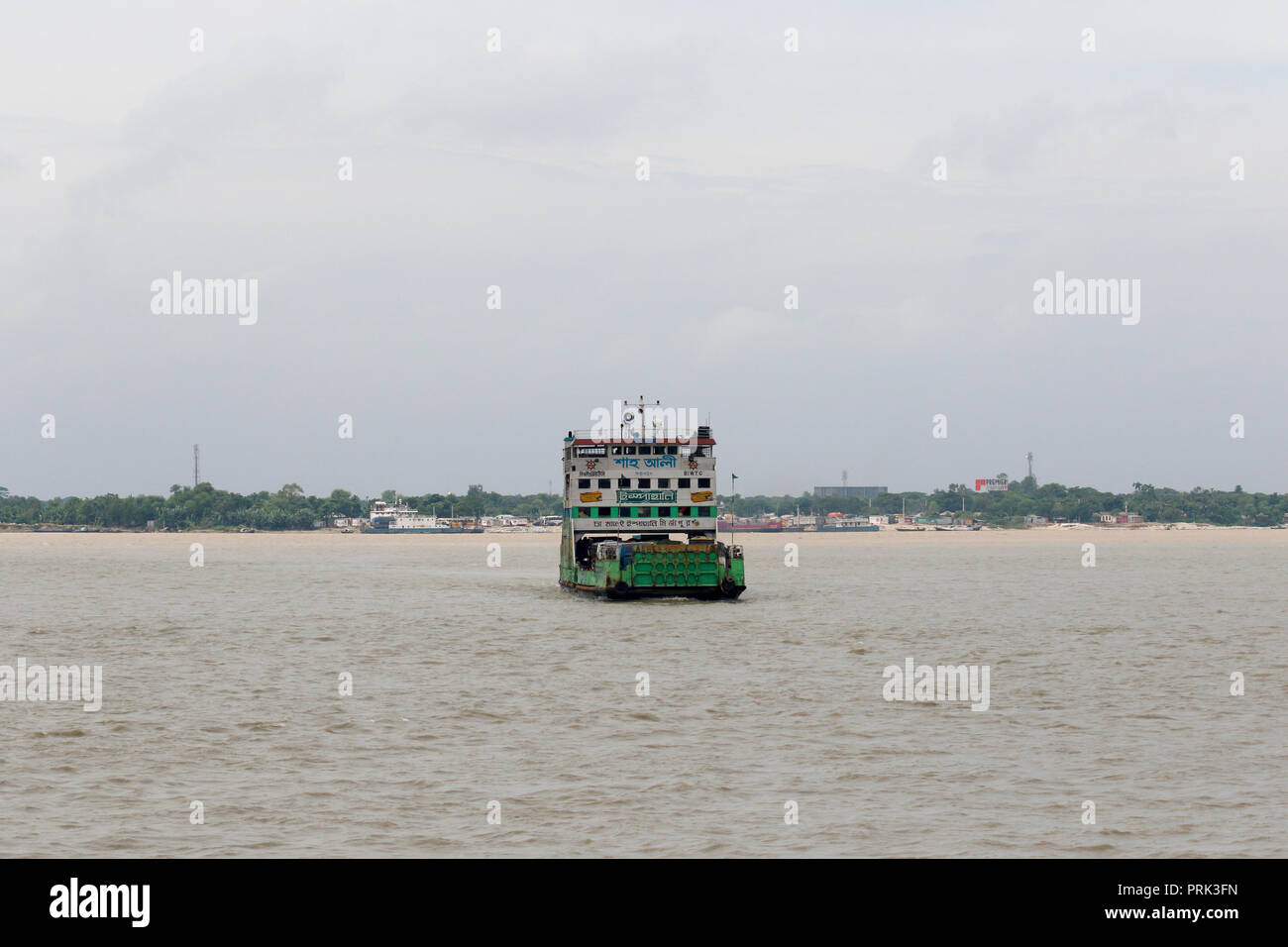 Ferry ship on the Padma River, Manikganj, Bangladesh Stock Photo - Alamy