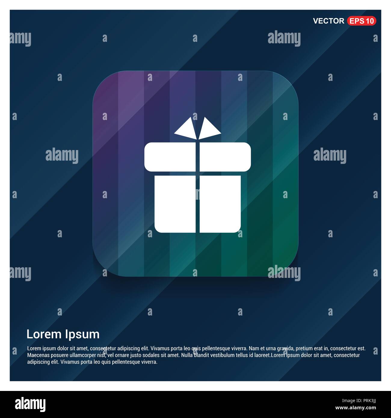 Christmas Gift Box Icon - Free vector icon Stock Vector Image & Art - Alamy