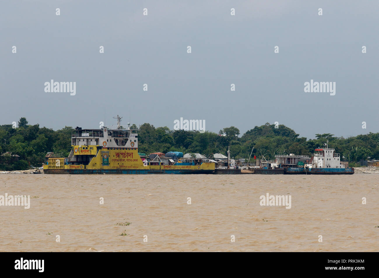 Ferry ship on the Padma River, Manikganj, Bangladesh Stock Photo - Alamy