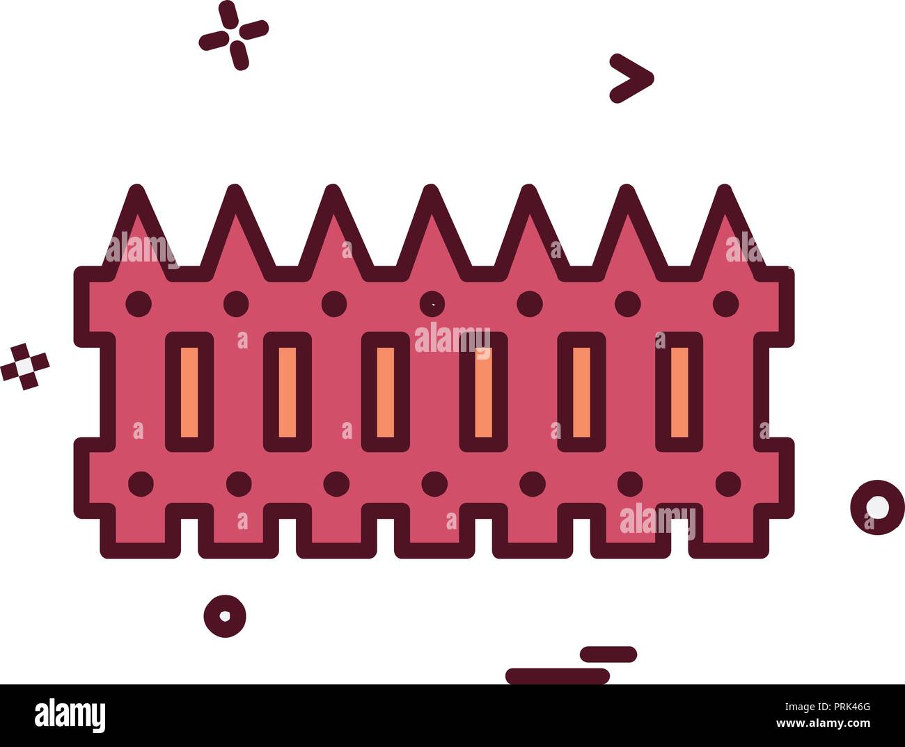 Wall Boundary icon design vector Stock Vector Image & Art - Alamy