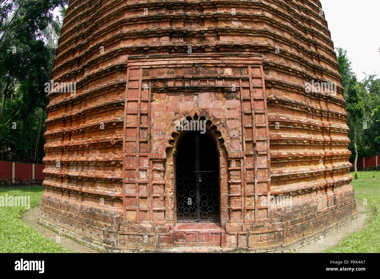 Terracotta plaque on the Mathurapur Deul, a unique and historic ...