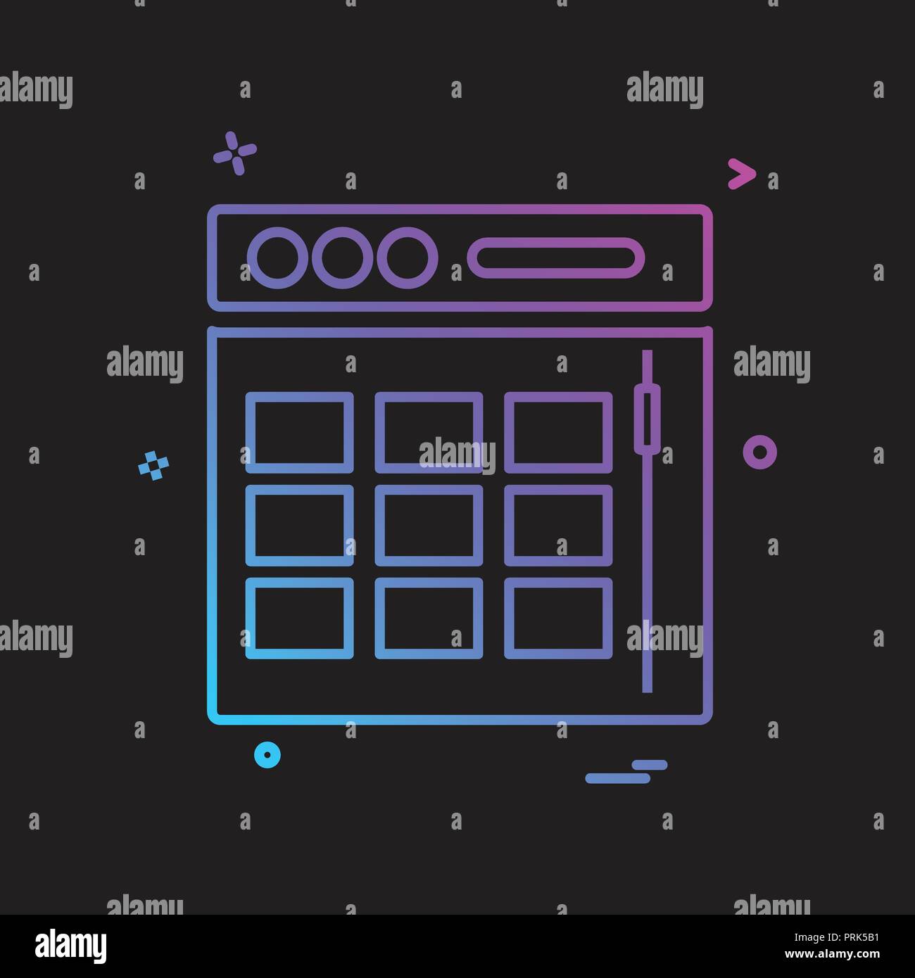 Web layouts icon design vector Stock Vector Image & Art - Alamy