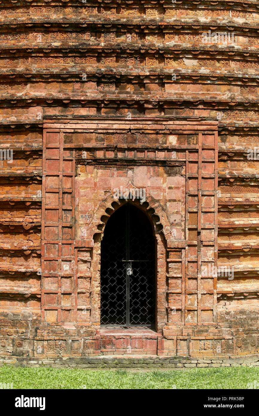 Terracotta plaque on the Mathurapur Deul, a unique and historic ...