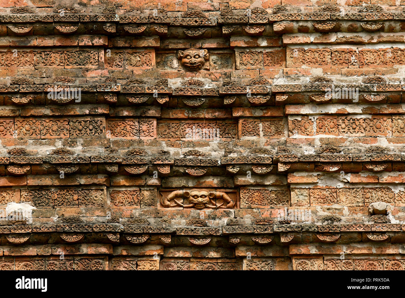 Terracotta plaque on the Mathurapur Deul, a unique and historic ...