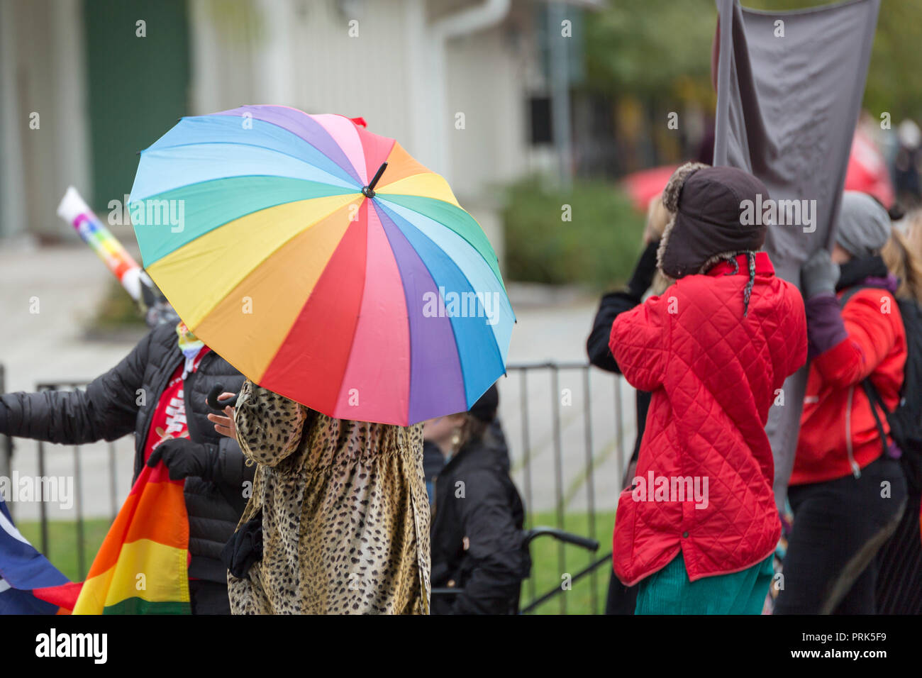 Rainbow umbrella pride hi-res stock photography and images - Alamy