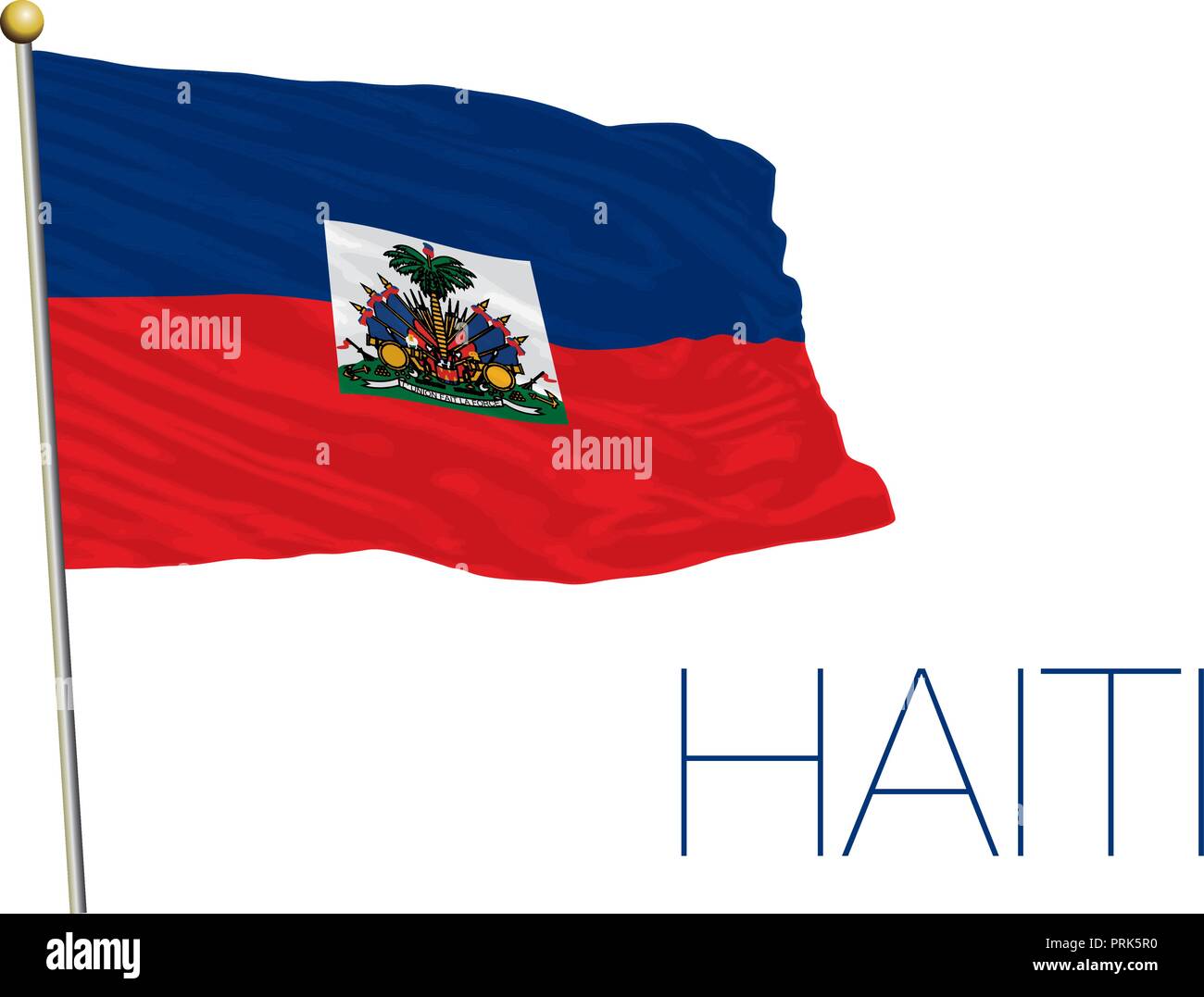 Haiti official flag, vector illustration Stock Vector Image & Art - Alamy