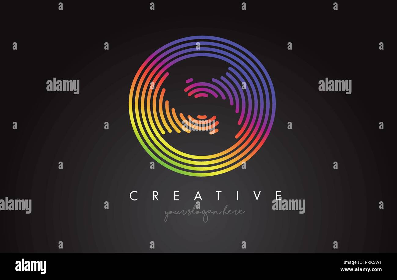 Circles monogram vector art hi-res stock photography and images - Alamy