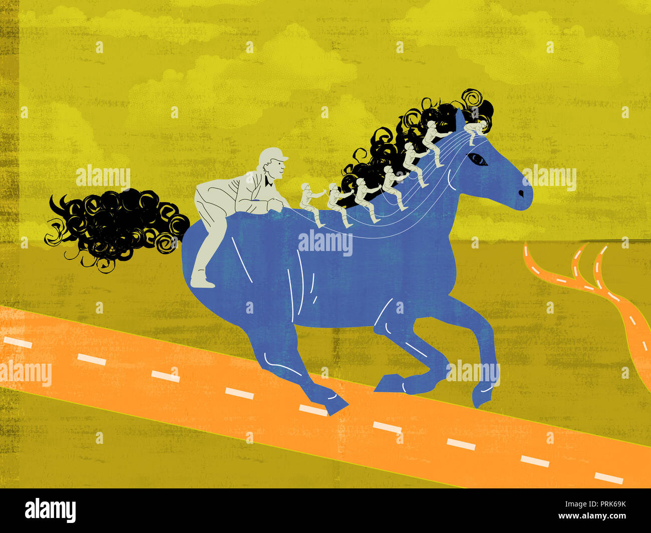 Chief yellow horse hi-res stock photography and images - Alamy