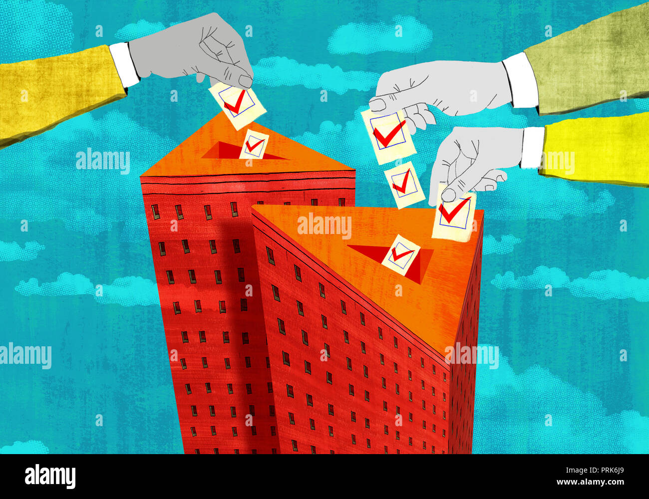 Casting vote hands hi-res stock photography and images - Alamy