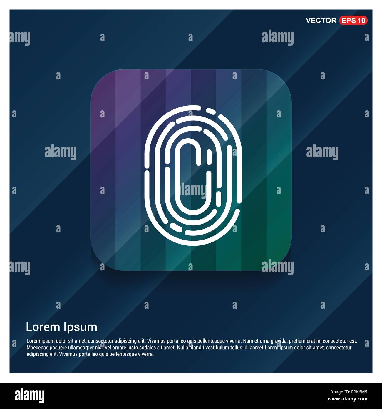 Fingerprint App icon Stock Vector Image & Art - Alamy