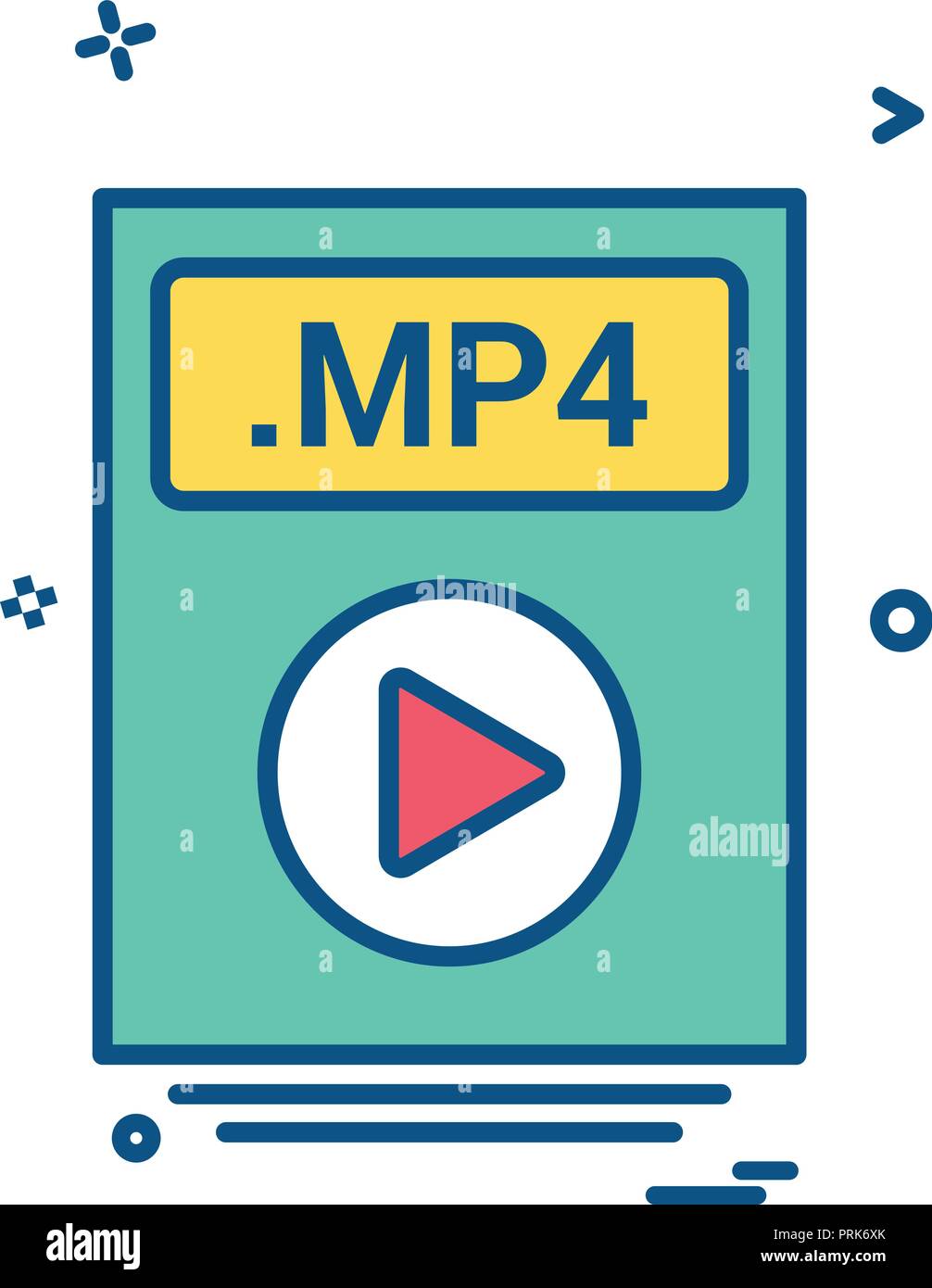 file files mp4 icon vector design Stock Vector Image & Art - Alamy