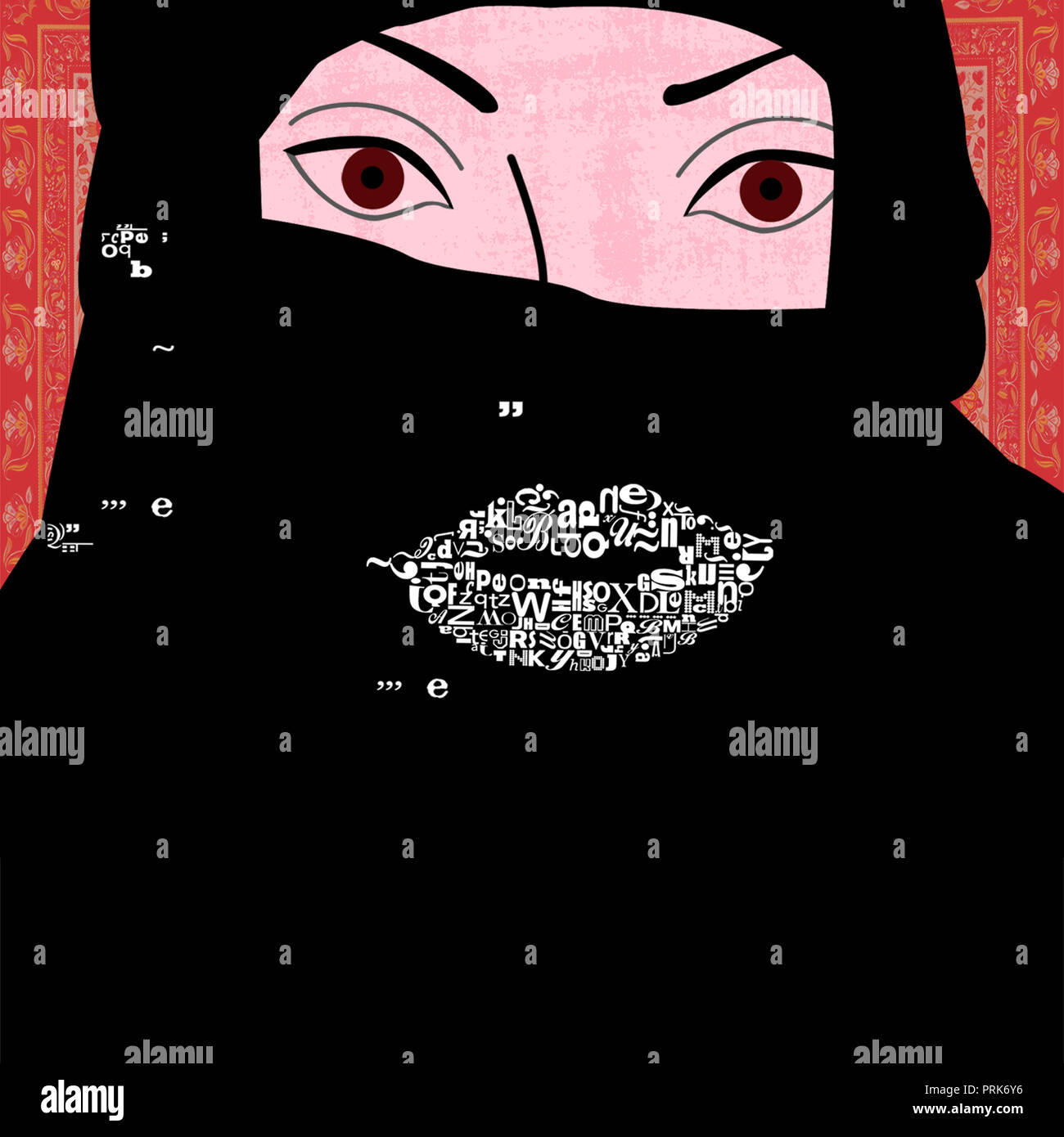 Woman Wearing Chador Islamic Hijab Stock Photos & Woman Wearing Chador ...