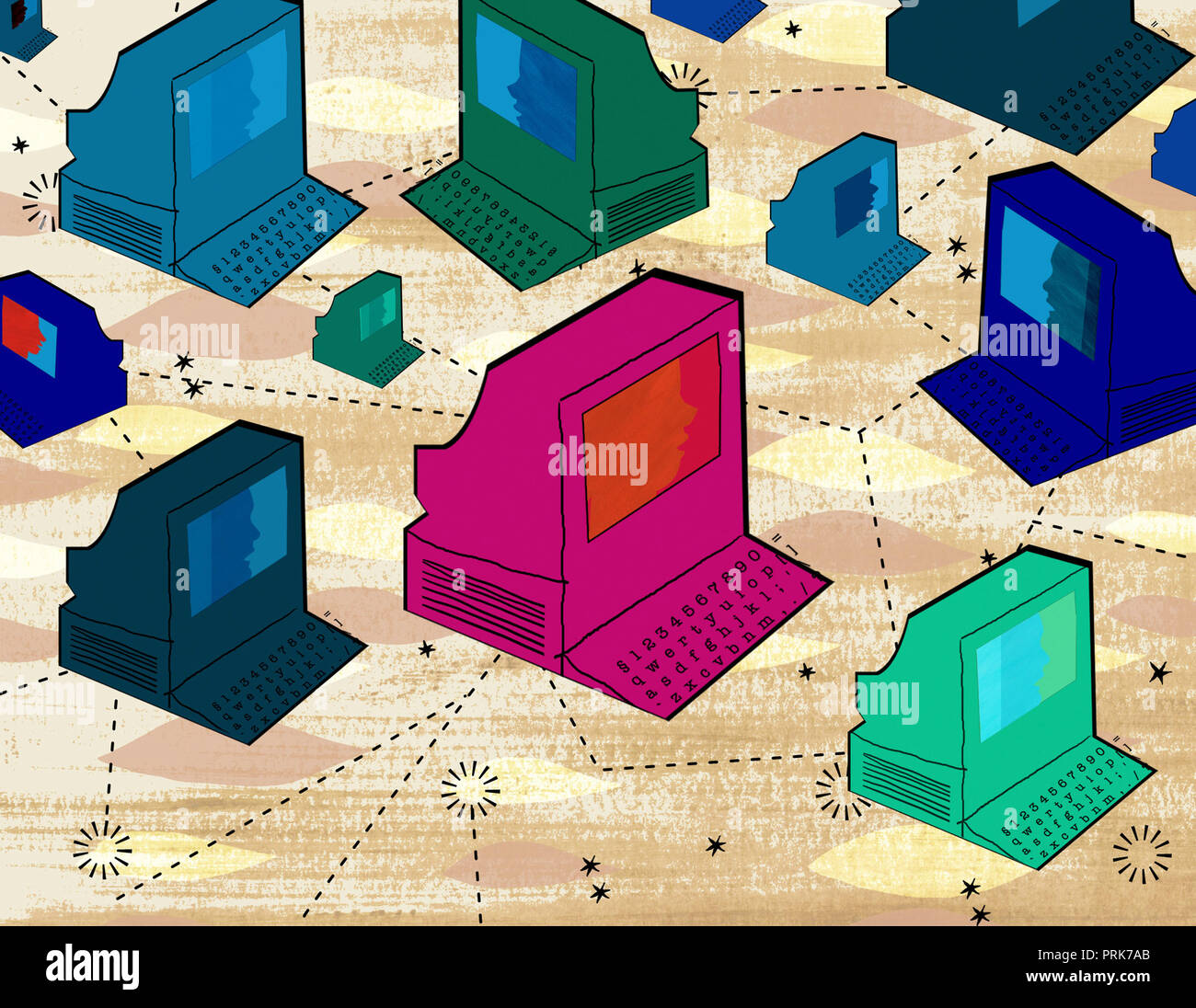 computers being connected Stock Photo - Alamy