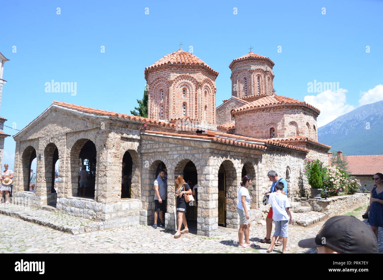 st naum on lake ohrid macedonia tourist destination Stock Photo - Alamy