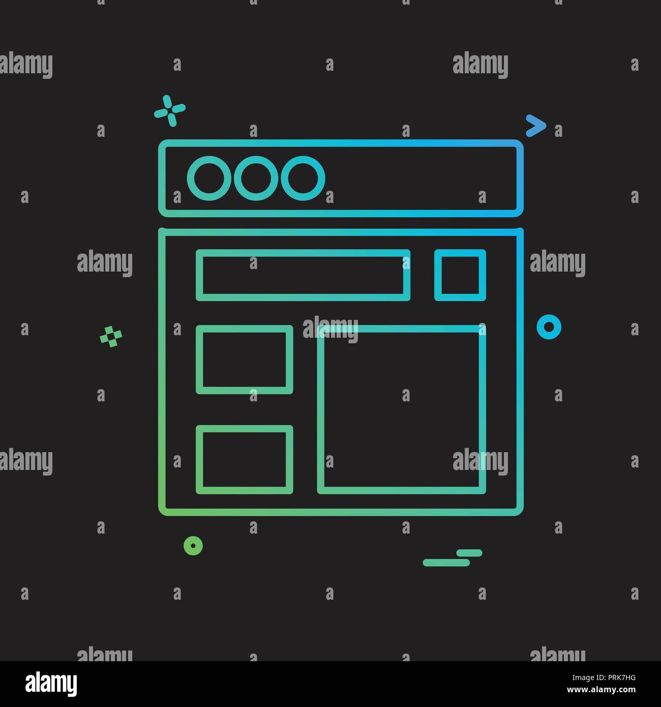 Web layouts icon design vector Stock Vector Image & Art - Alamy