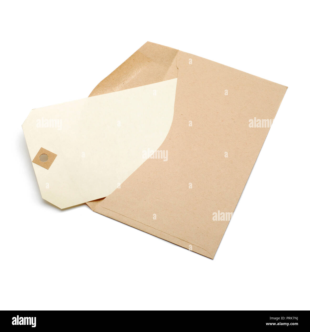 envelope and tag Stock Photo - Alamy