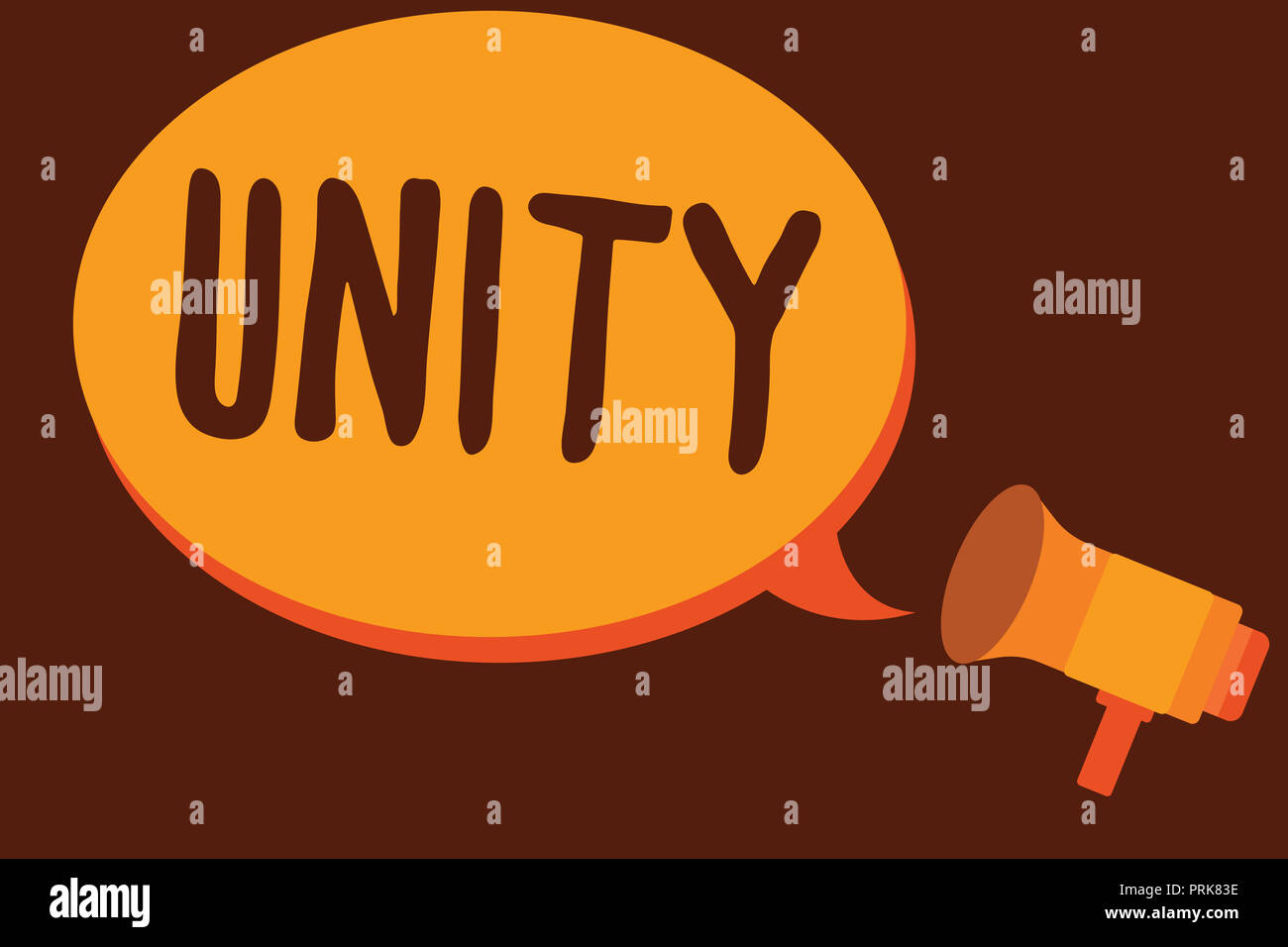 Handwriting text writing Unity. Concept meaning state of being united ...