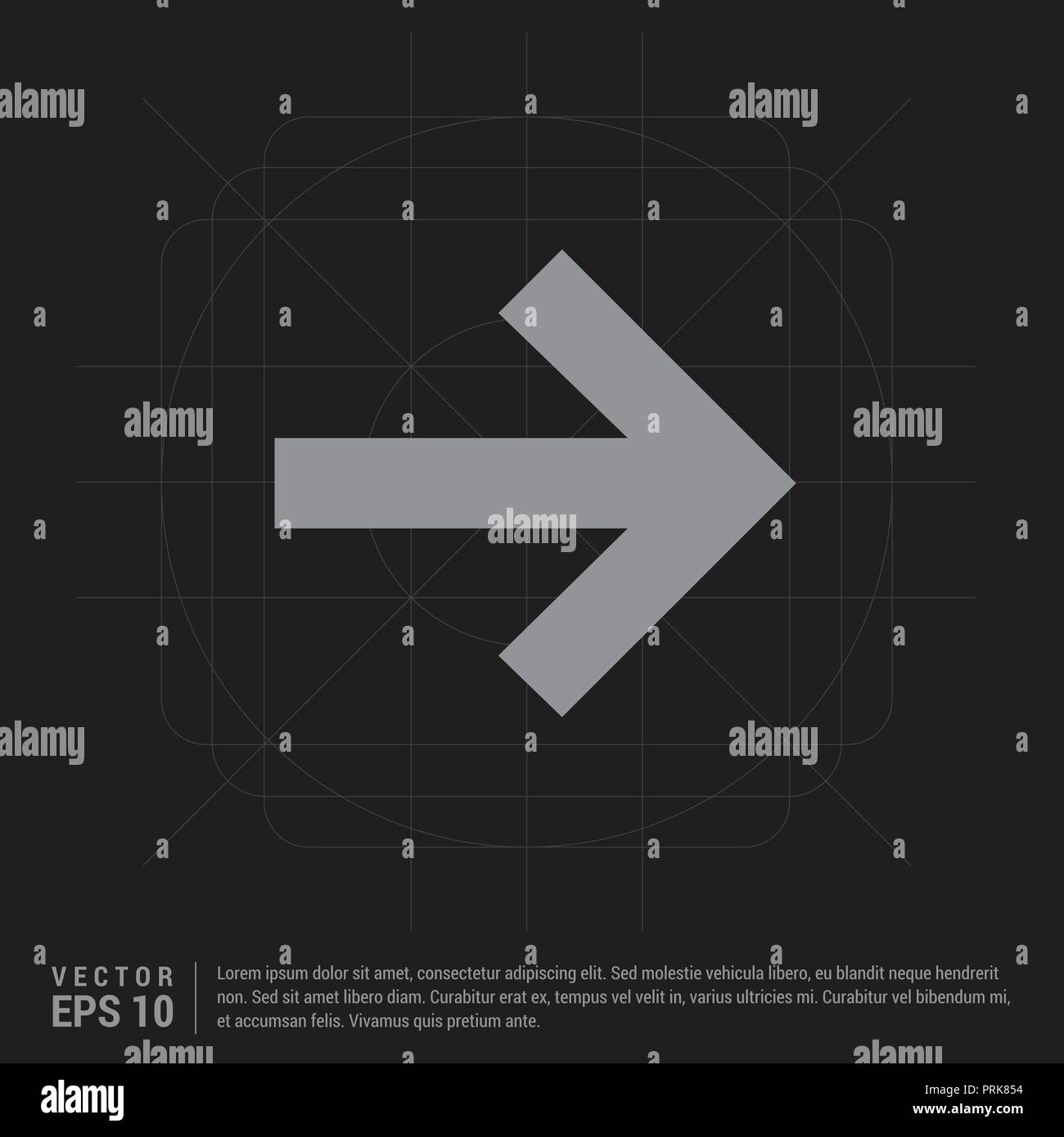 Next Arrow Icon - Black Creative Background - Free vector icon Stock ...