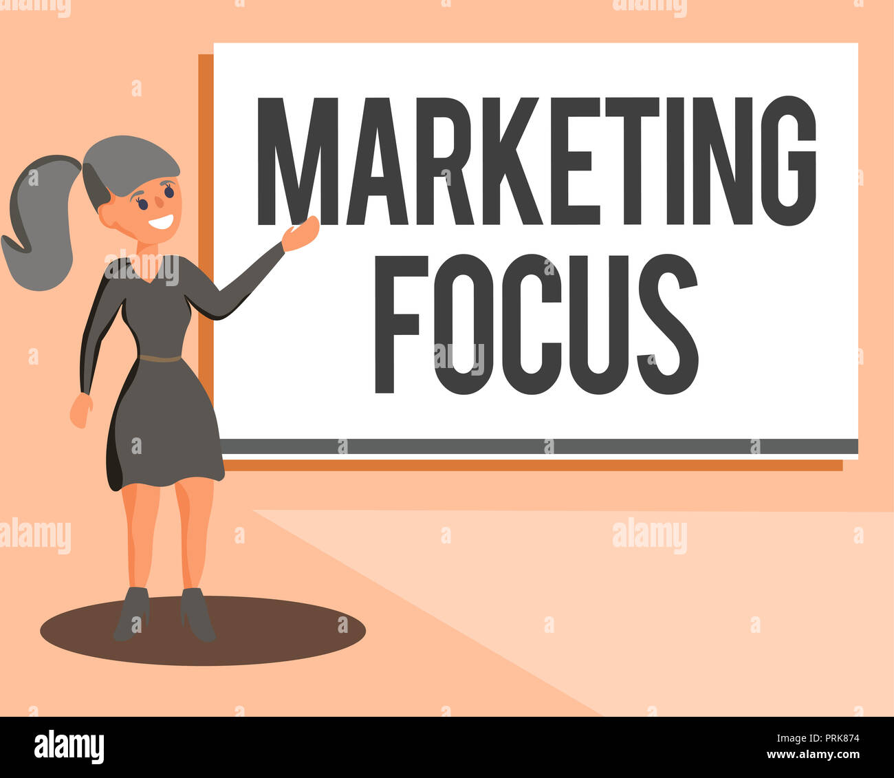 Conceptual hand writing showing Marketing Focus. Business photo ...