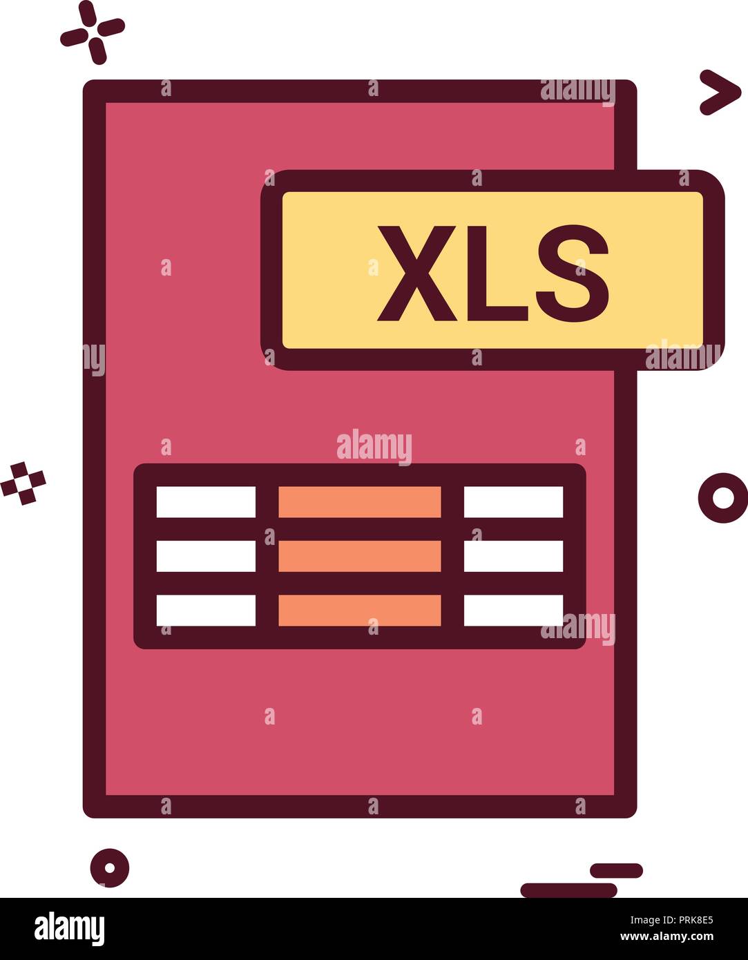 Xls format vector vectors Cut Out Stock Images & Pictures - Alamy