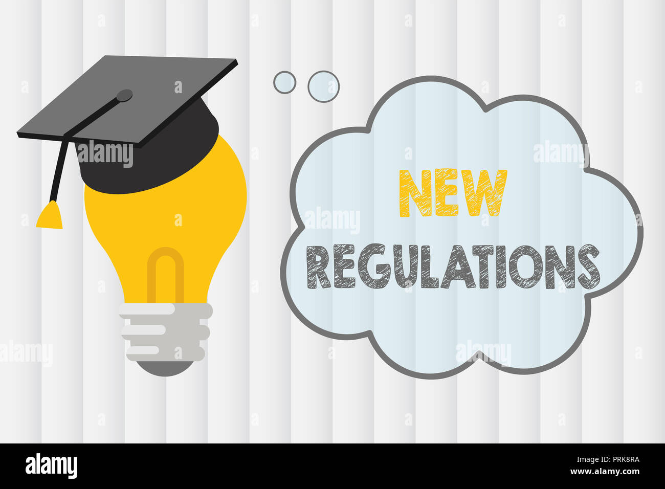 Text sign showing New Regulations. Conceptual photo Regulation ...