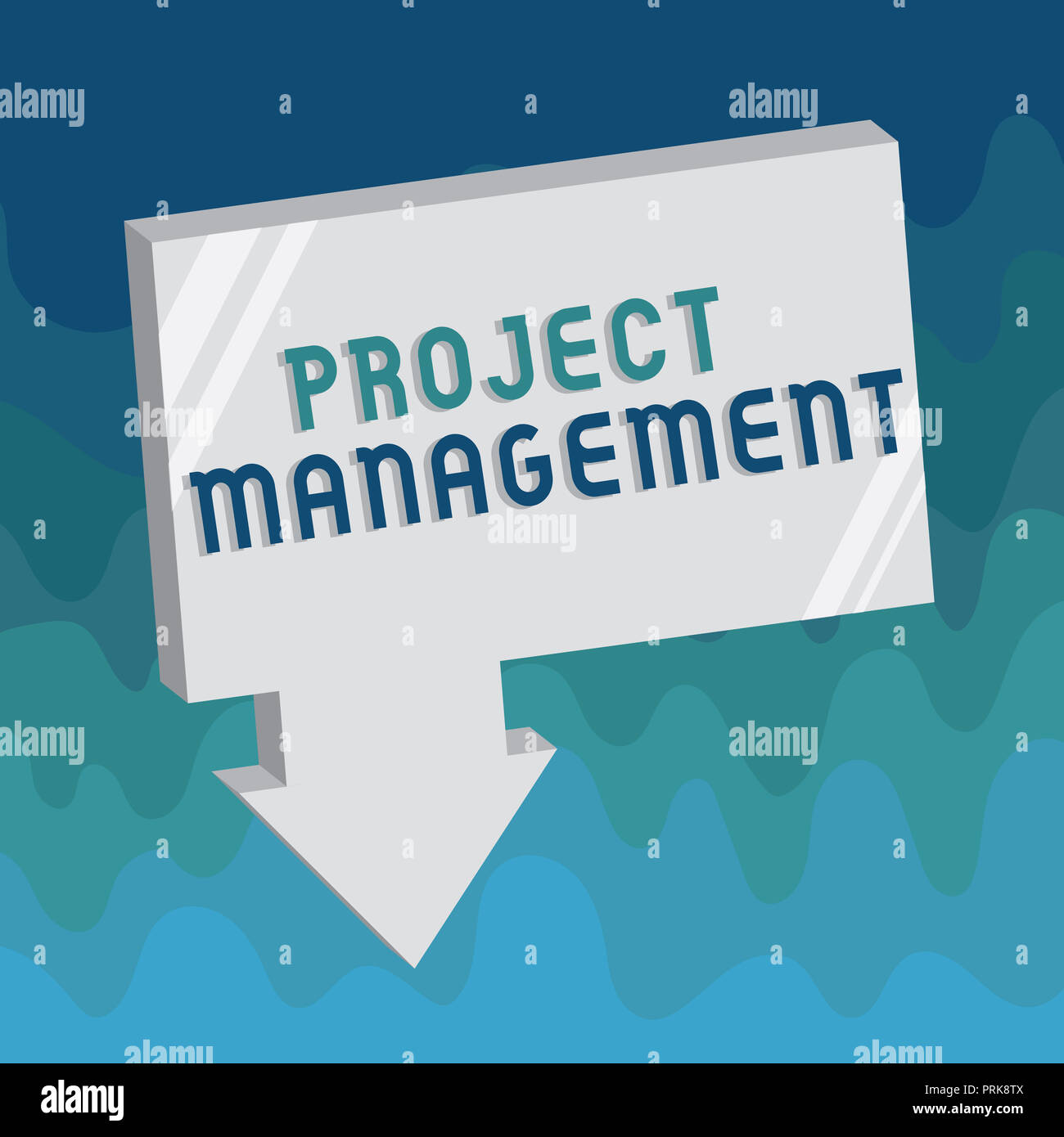 Handwriting Text Project Management Concept Meaning Application