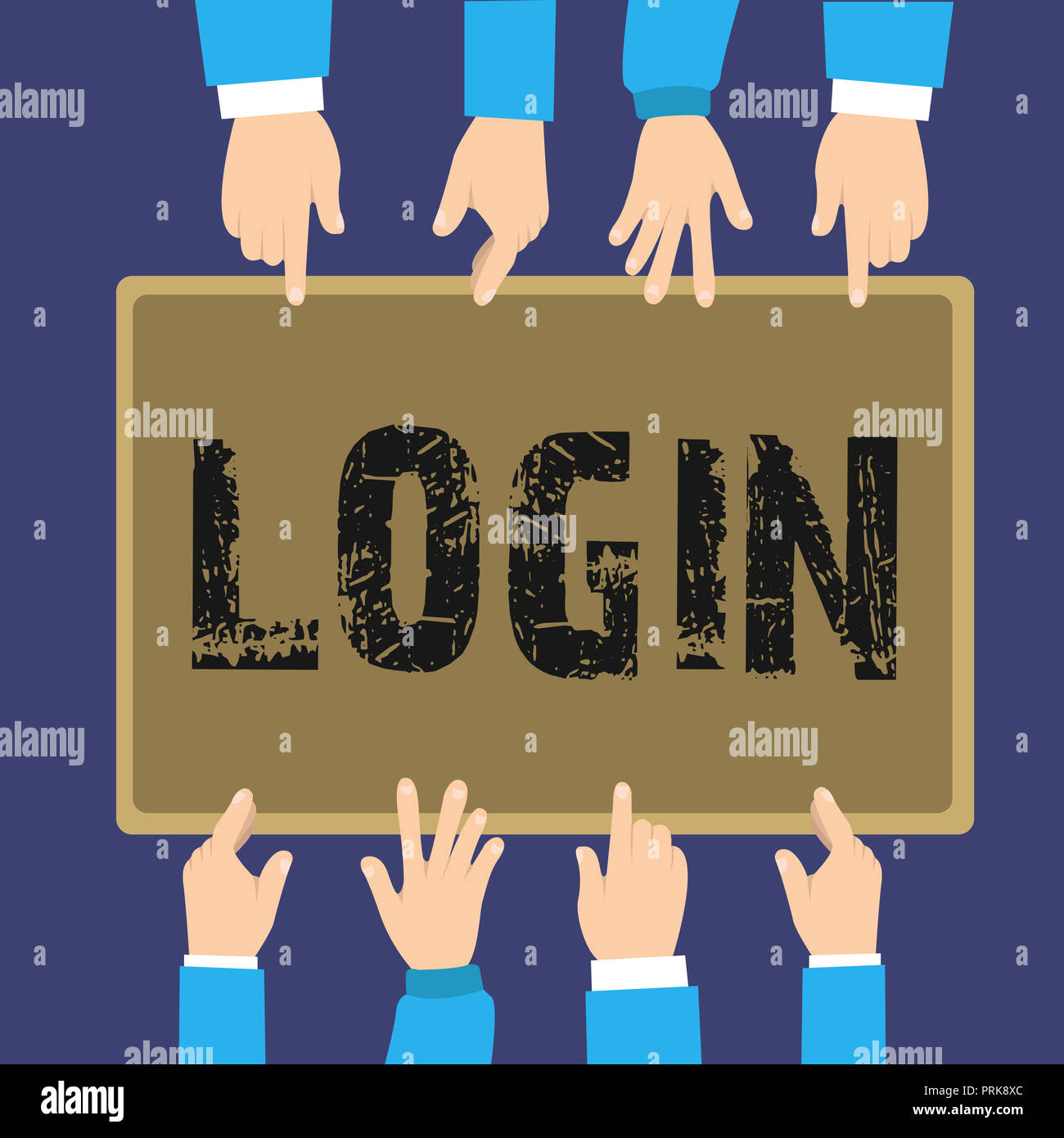 Handwriting Text Login Concept Meaning Entering Website Blog Using Username And Password