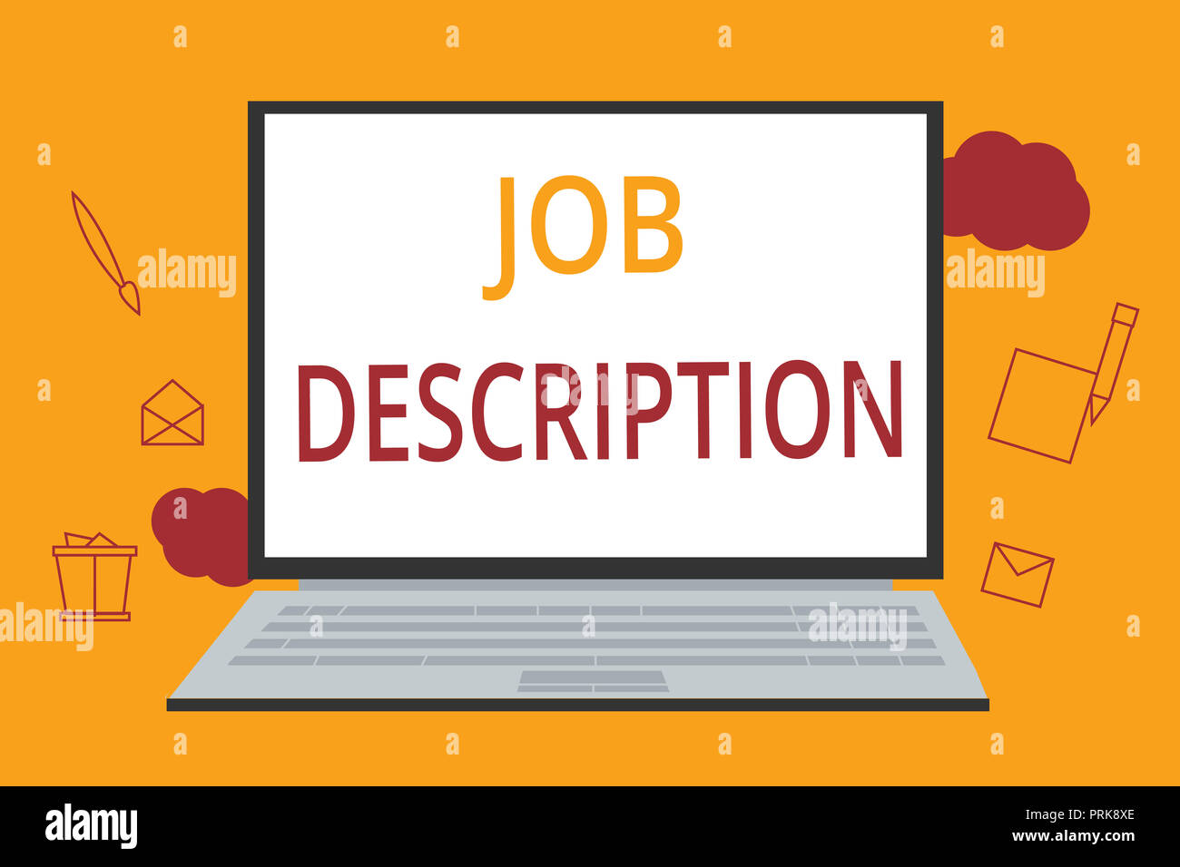 Word writing text Job Description. Business concept for A document that ...