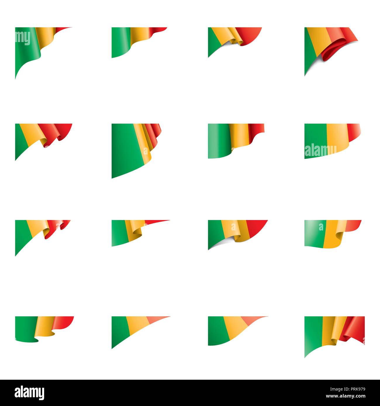 Mali flag, vector illustration on a white background Stock Vector Image ...