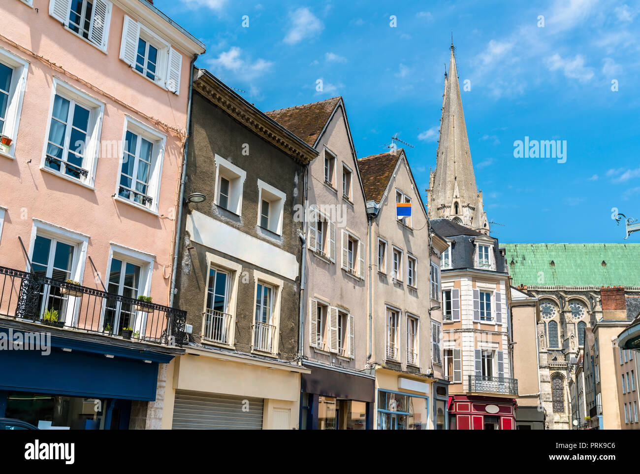 Historic buildings in Chartres, France Stock Photo - Alamy