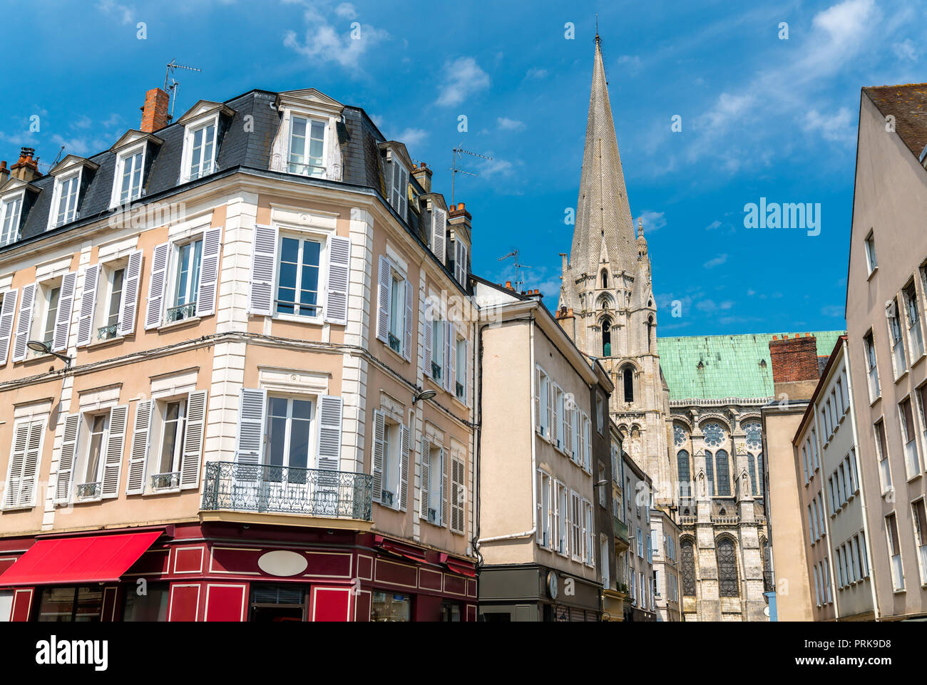 Historic buildings in Chartres, France Stock Photo - Alamy