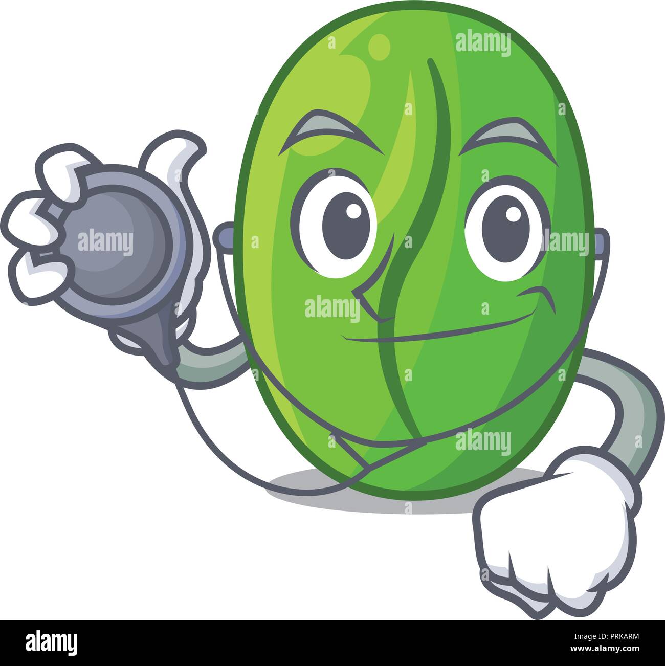 Doctor character green coffee beans in market Stock Vector Image & Art ...